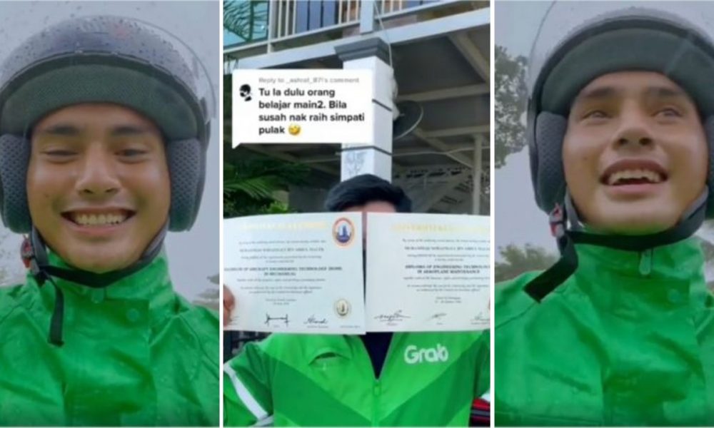 Rider terp4ksa ‘tayang’ ijazah, diploma Kejuruteraan Pesawat selepas ...