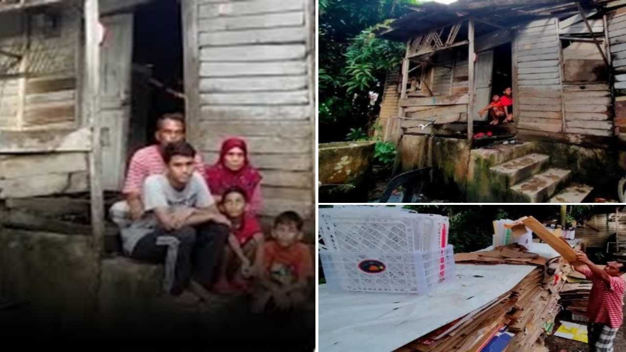 Disewa RM150 sebulan, rumah daif hampir rob0h ‘istana’ buat 5 beranak