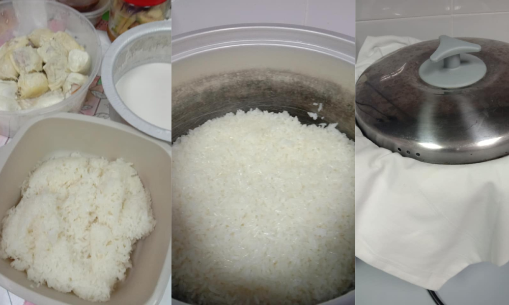 Tip Tanak Pulut Guna Rice Cooker. Tudung Periuk Kena Lapik & Jangan ...
